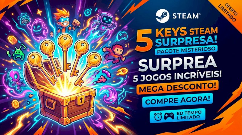 Comprar PACK 5 STEAM KEYS ALEATÓRIAS (ENVIO AUTOMÁTICO) - Steam ...