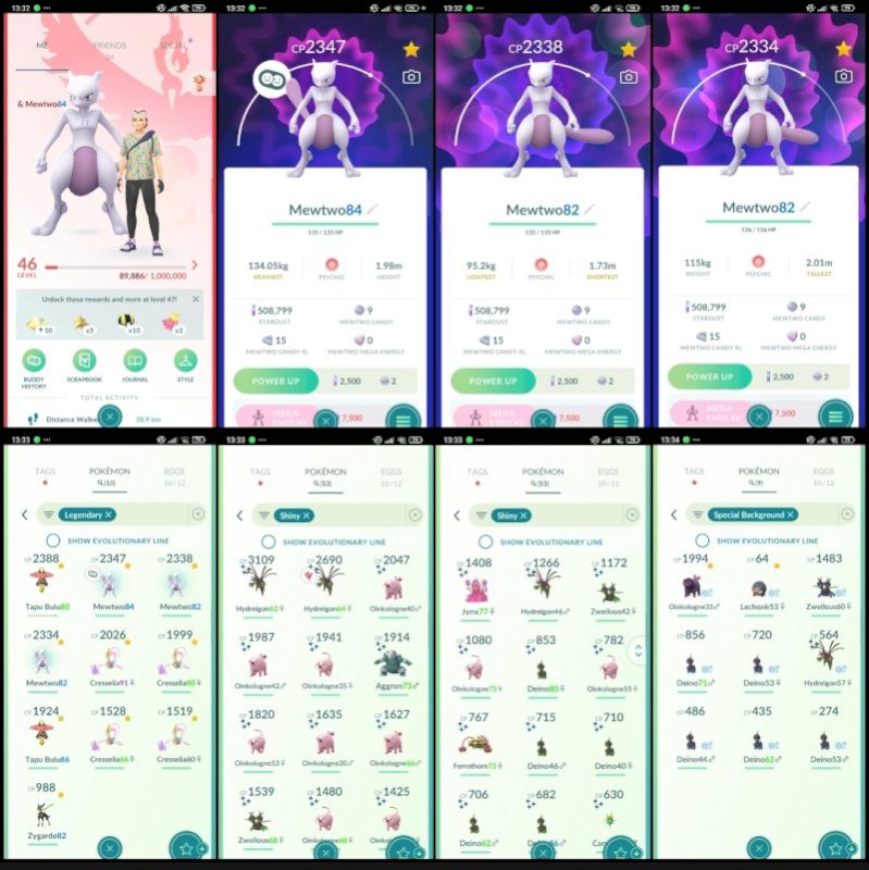 Comprar 3 MEWTWO + 10 LENDÁRIOS + 50 SHINIES + 9 SPECIAL BACKGROUNDS ...